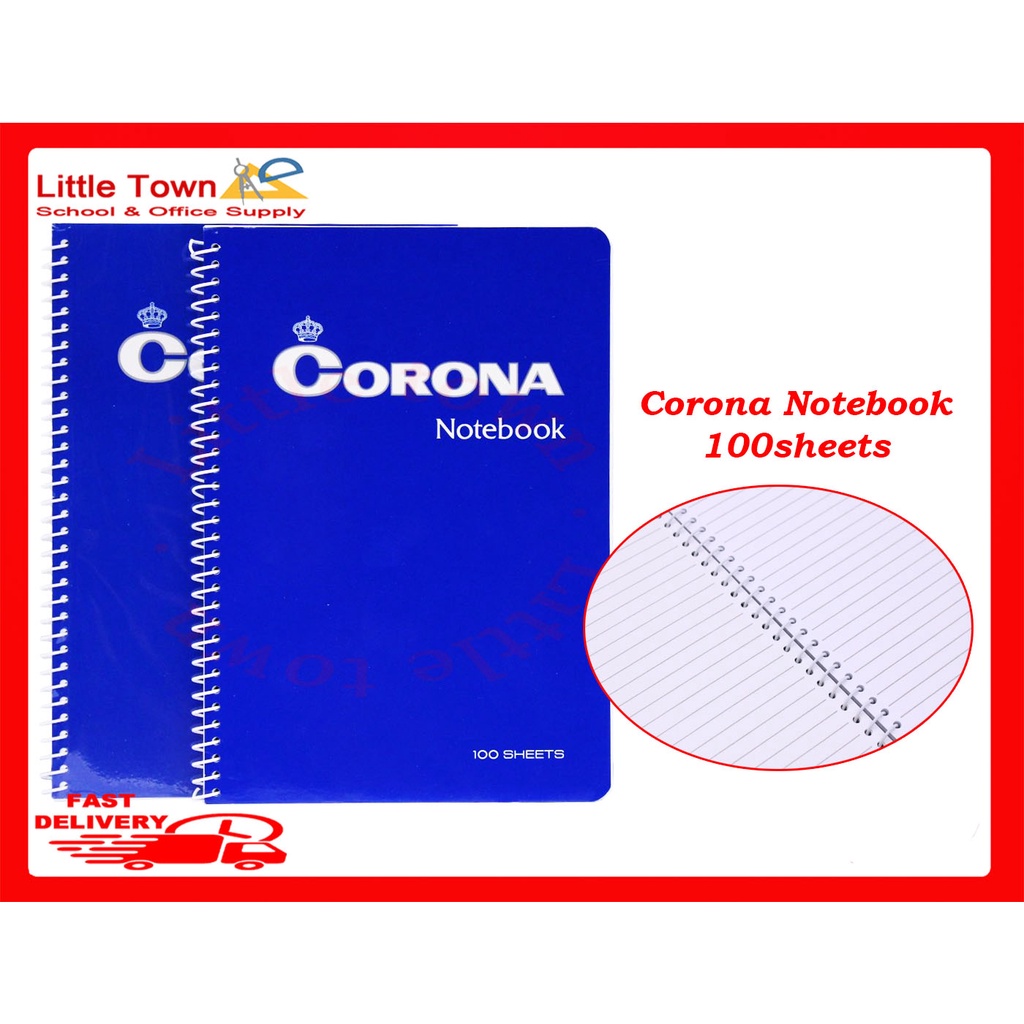 Corona Spiral Notebook 100sheets | Shopee Philippines