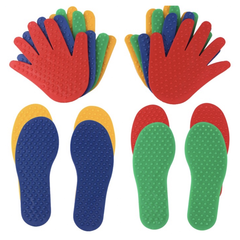 1 PAIR: Sensory Hand and Foot Left Right Training Toy Kids Pad perfect ...