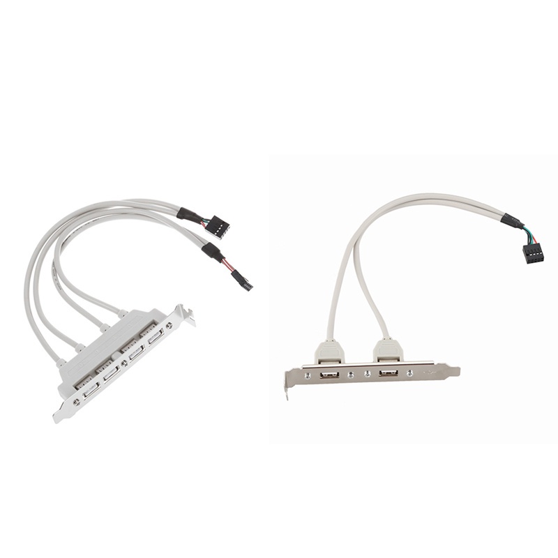*hot selling* Dual Motherboard 9Pin to 4Port USB 2.0 Female Cable PCI ...