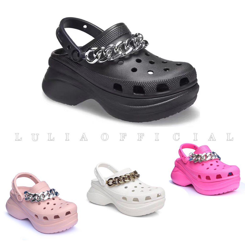 Crocs Bae Sandals Chain Height 8 Cm | Shopee Philippines