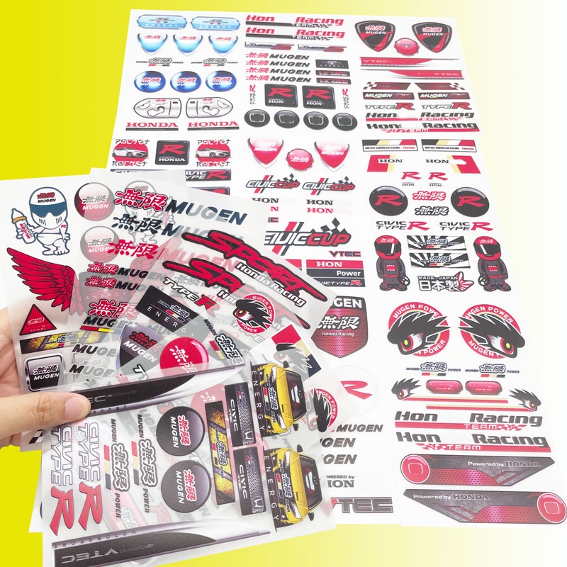 Car Accessories Car Body Sticker 3D Car Cartoon Vinyl Sticker For Honda ...