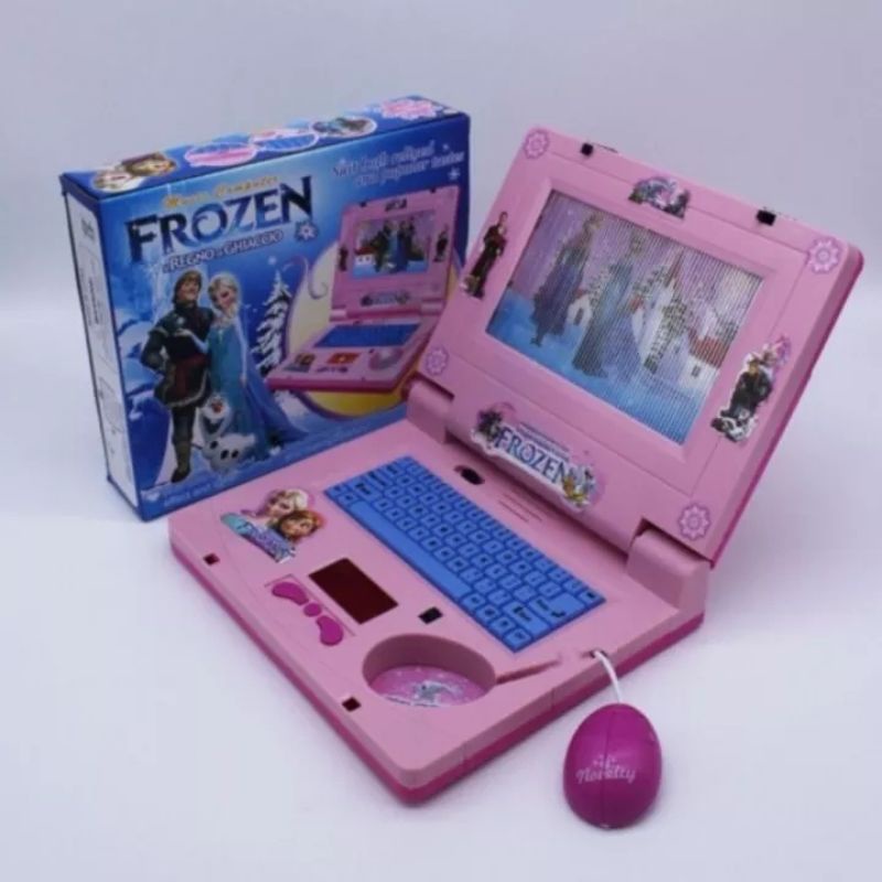 Frozen Cartoon Music Computer Musical Laptop Toy Light Sound Battery ...