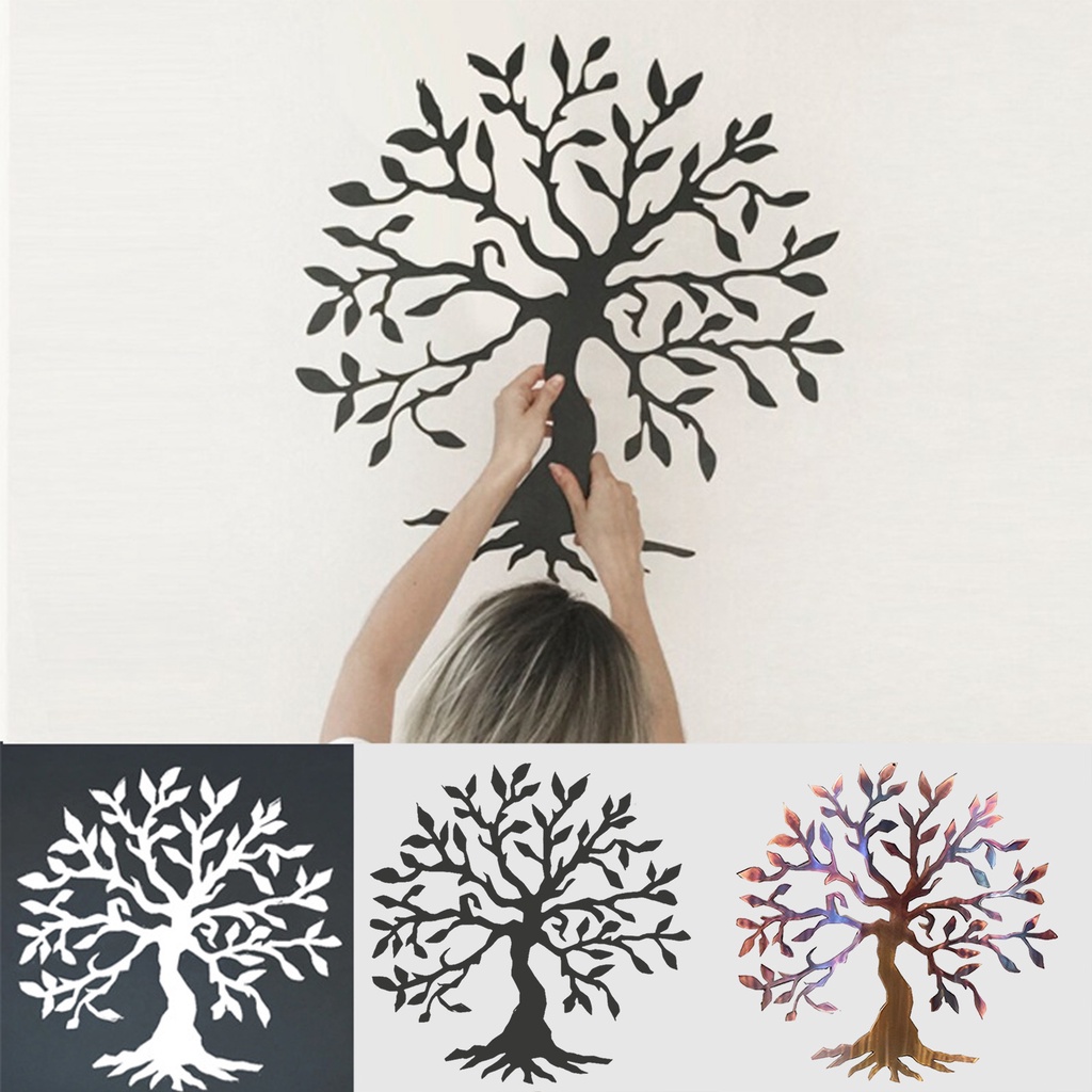 Large Tree Decor Wall Decorations Metal Art Wall Decoration Tree Art ...