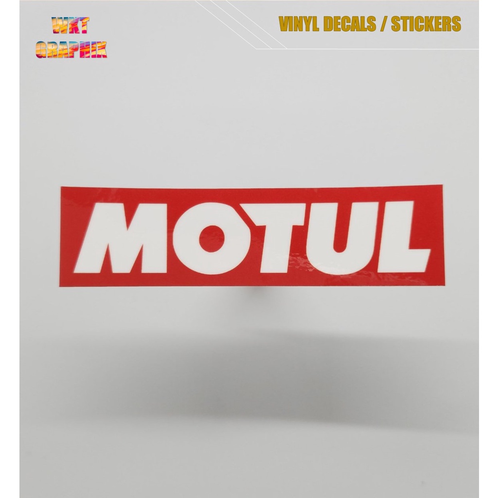 MOTUL Logo Sticker (Vinyl - waterproof, Glossy, Laminated) | Shopee ...