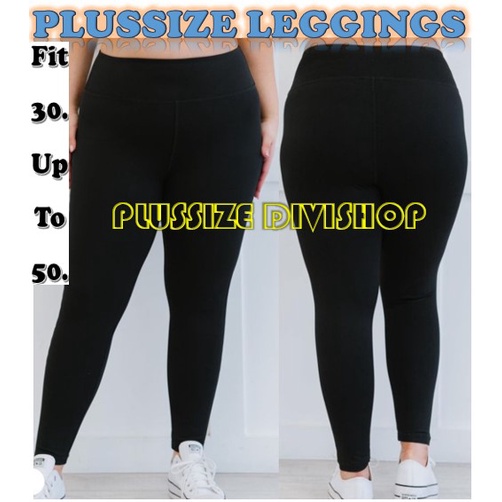 (30-50) Plussize Big Size Hip Compression Highwaist Leggings PLAIN ...