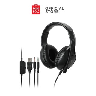 MINISO RGB Gaming Headset Heavy Bass Model H05 Black | Shopee Philippines