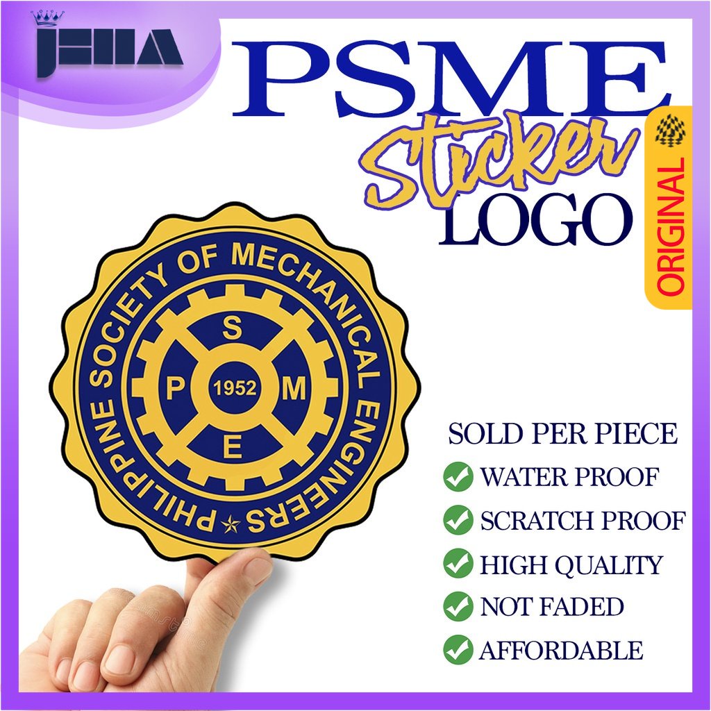 Vinyl Stickers PSME- Philippine Society of Mechanical Engineer Logo ...