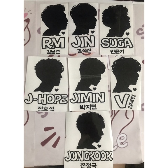 KPOP DECAL VINYL STICKERS SET (BTS, SVT, TXT, ENHYPEN) | Shopee Philippines