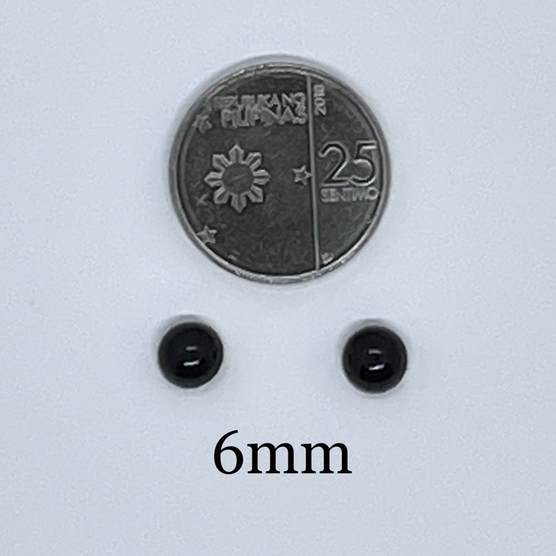 Amigurumi Black Safety Eyes per set of 5 sets (10pcs eyes and 10pcs ...
