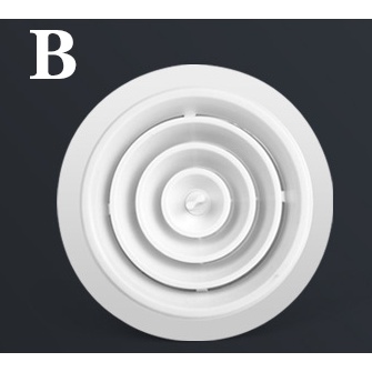 Air Vent Extract Valve Grille Round Air Vent Louver Grille Vent Cover ...