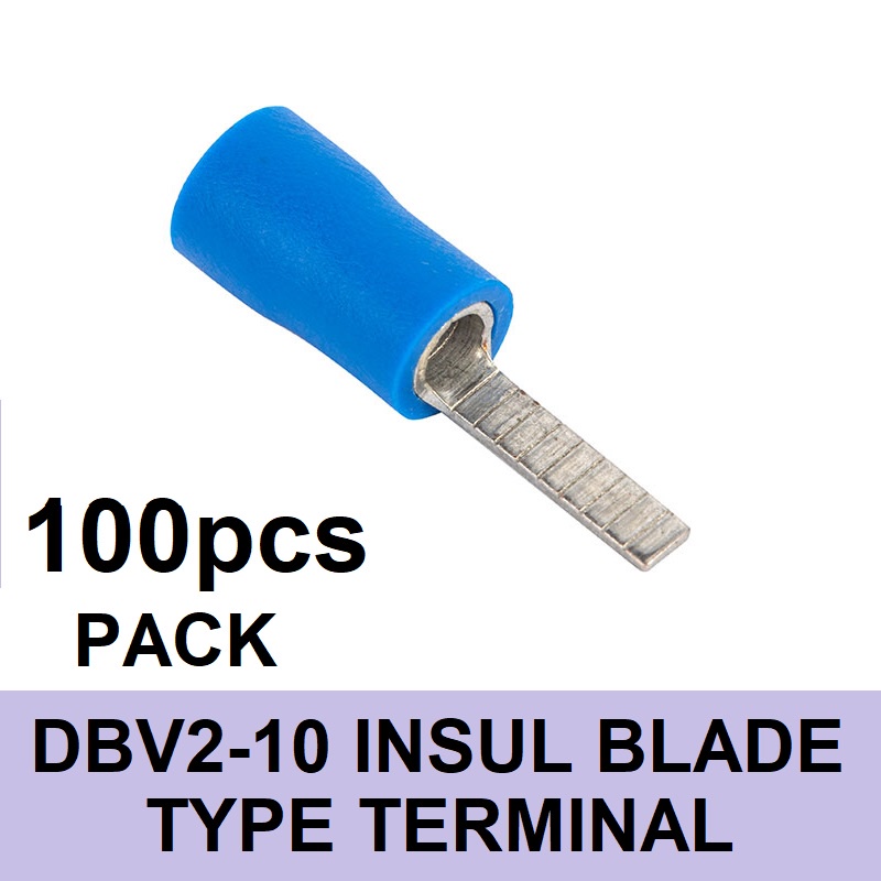 DBV2-10 Insulated Blade Type Terminal Vinyl Insulated Flat Blade ...