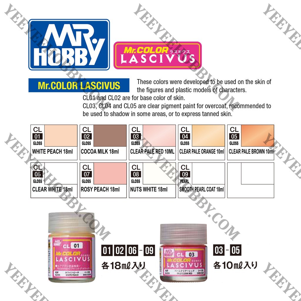 MR HOBBY MODEL PAINT - MR COLOR LASCIVUS - SKIN COLOR | Shopee Philippines