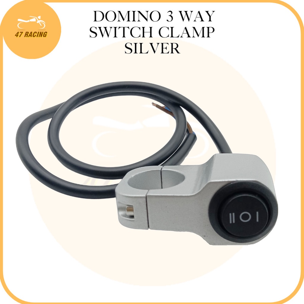 Mini Driving Light Switch 3 Way Switch Clamp Silver On/ Off Switch ...