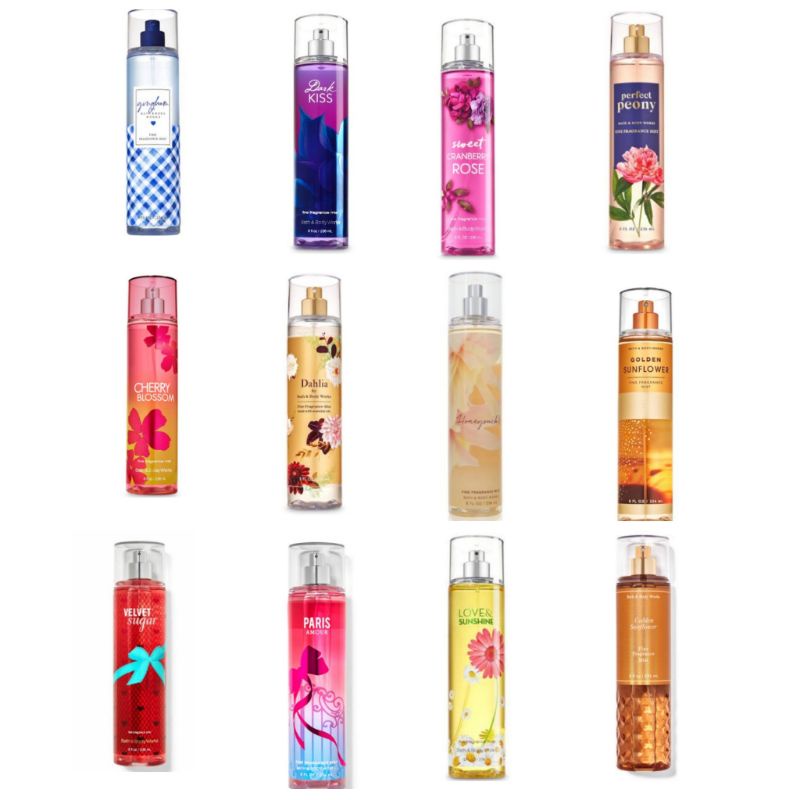 Bath & body works Fine fragrance mist 236ml | Shopee Philippines