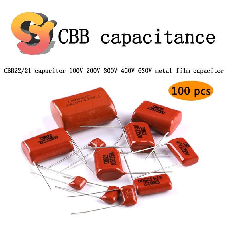 100pcs CBB Capacitor 22 100V 250V 400V 630V103 104 105 335 225 473 0.1 ...