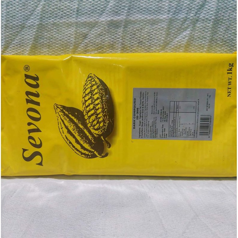 𝗟𝗢𝗪𝗘𝗦𝗧 𝗣𝗥𝗜𝗖𝗘‼️ SEVONA DARK CHOCOLATE COMPOUND 1KG | Shopee Philippines