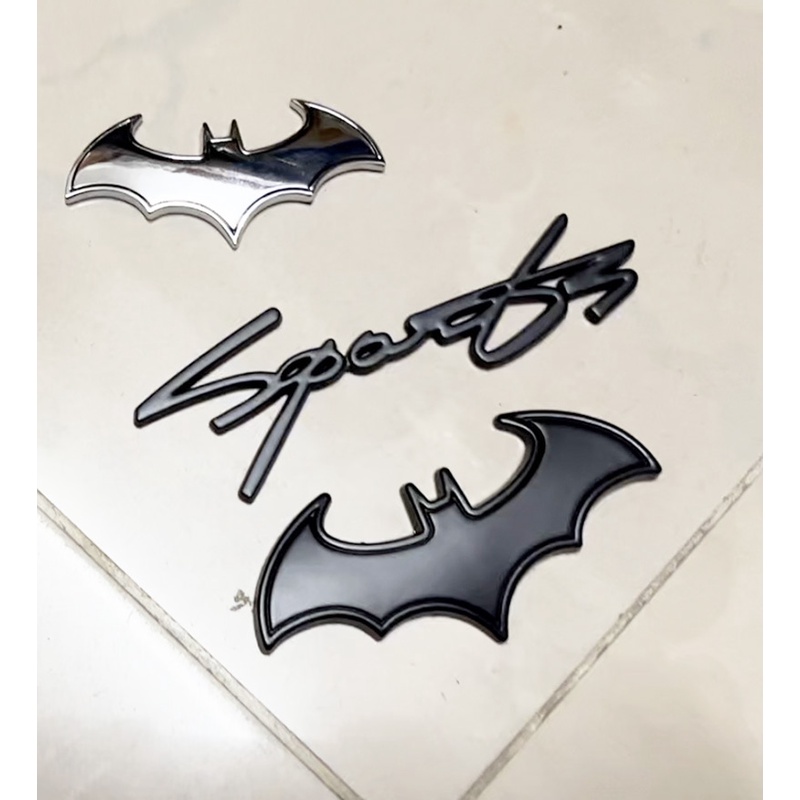 Bat Logo Emblem Sports Logo Emblem 3D Metal Sticker Car Motorcycle ...