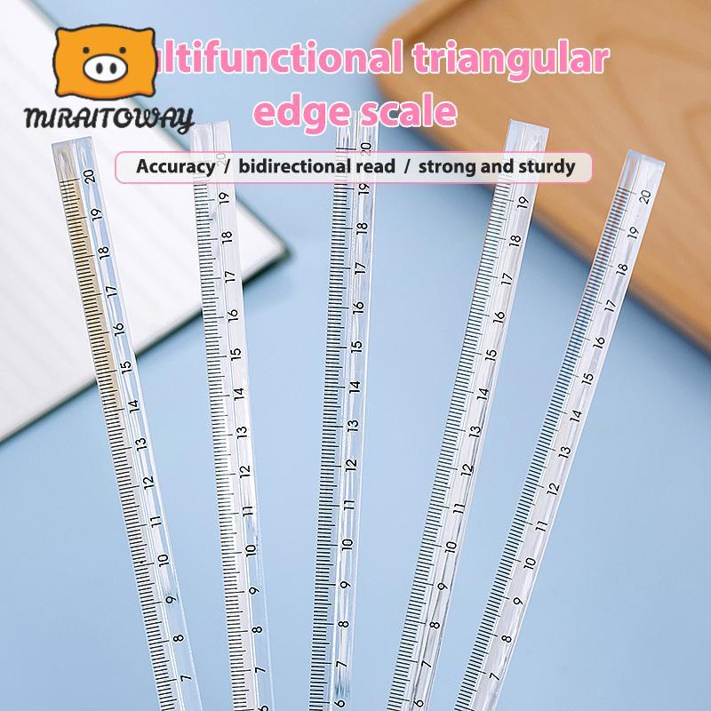 Creative Simple Transparent Triangular Scale Ruler Drawing Template ...