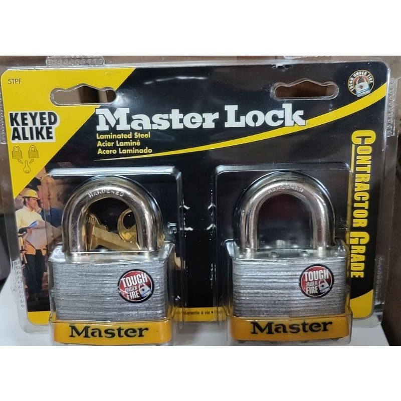 Master Lock Laminated Steel Body Padlock 3T 40mm , 5T 50mm | Shopee ...
