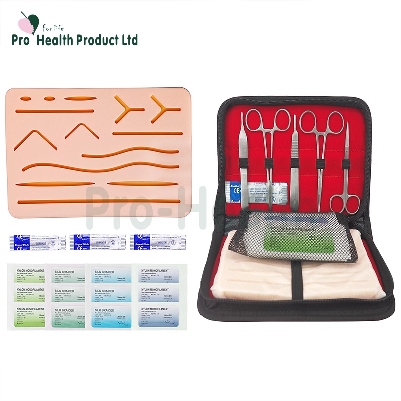 Pro Suture Practice Kit with Mesh Bag Complete Kit for Suture Training ...