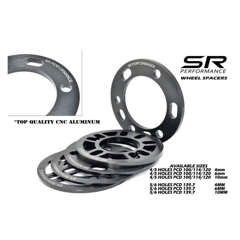 ⚠️2 PIECES ⚠️ 4/5 Holes Pcd 100/114/120 4mm 5mm 6mm 10mm 5/6 Holes Pcd ...