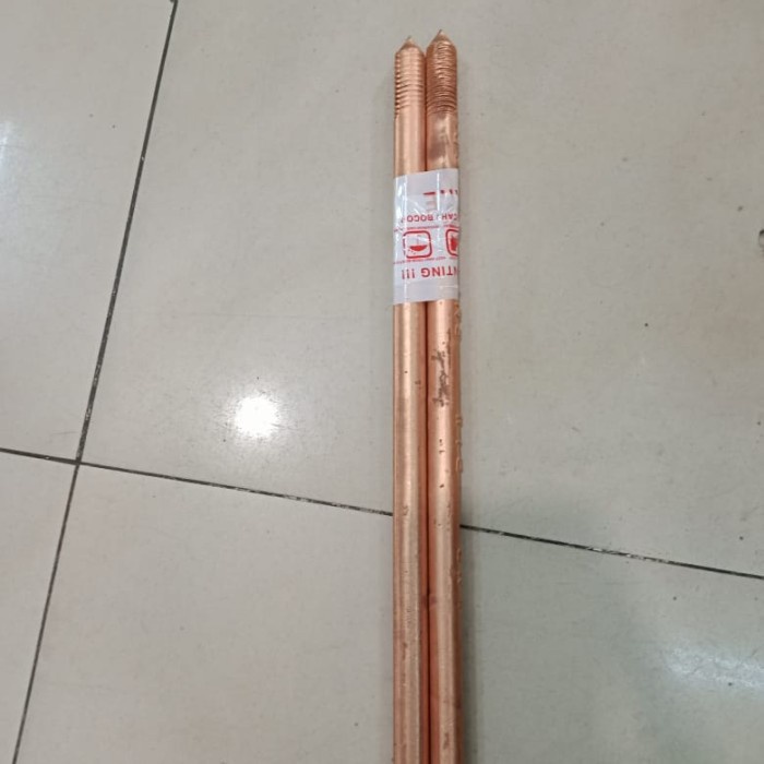 Anti Lightning Grounding Rod / Rod Stick 5/8 Length 2.5 Meters | Shopee ...