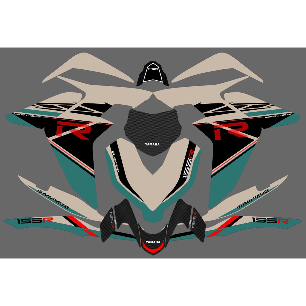 Sniper 155 Fulldecals laminated High quality Glossy Materials Sticker ...