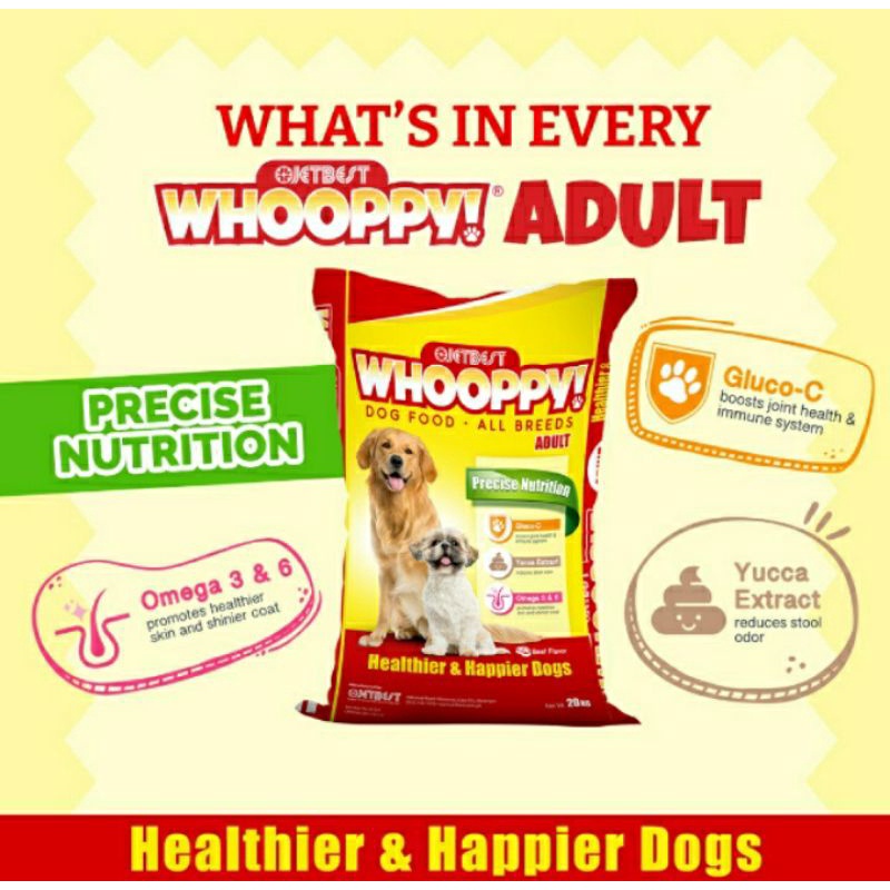 WHOOPPY DOG FOOD ADULT /bantay adult 20 KG/1 sack | Shopee Philippines
