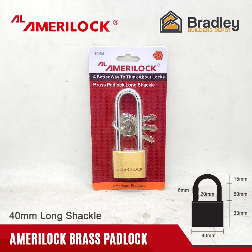 Amerilock Brass Padlock (20mm-60mm) | Shopee Philippines