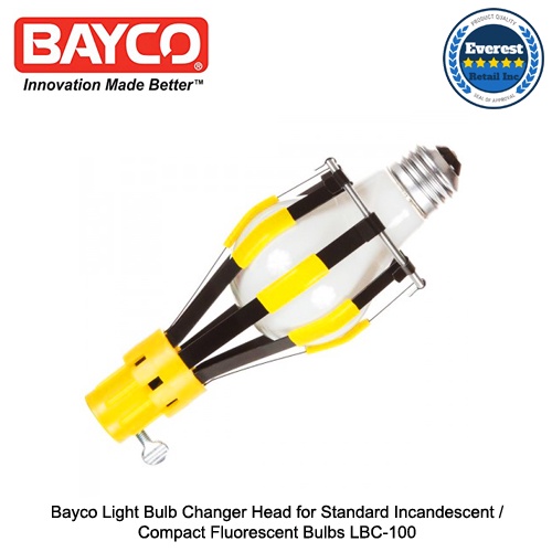 Bayco Light Bulb Changer Head for Standard Incandescent/Compact ...