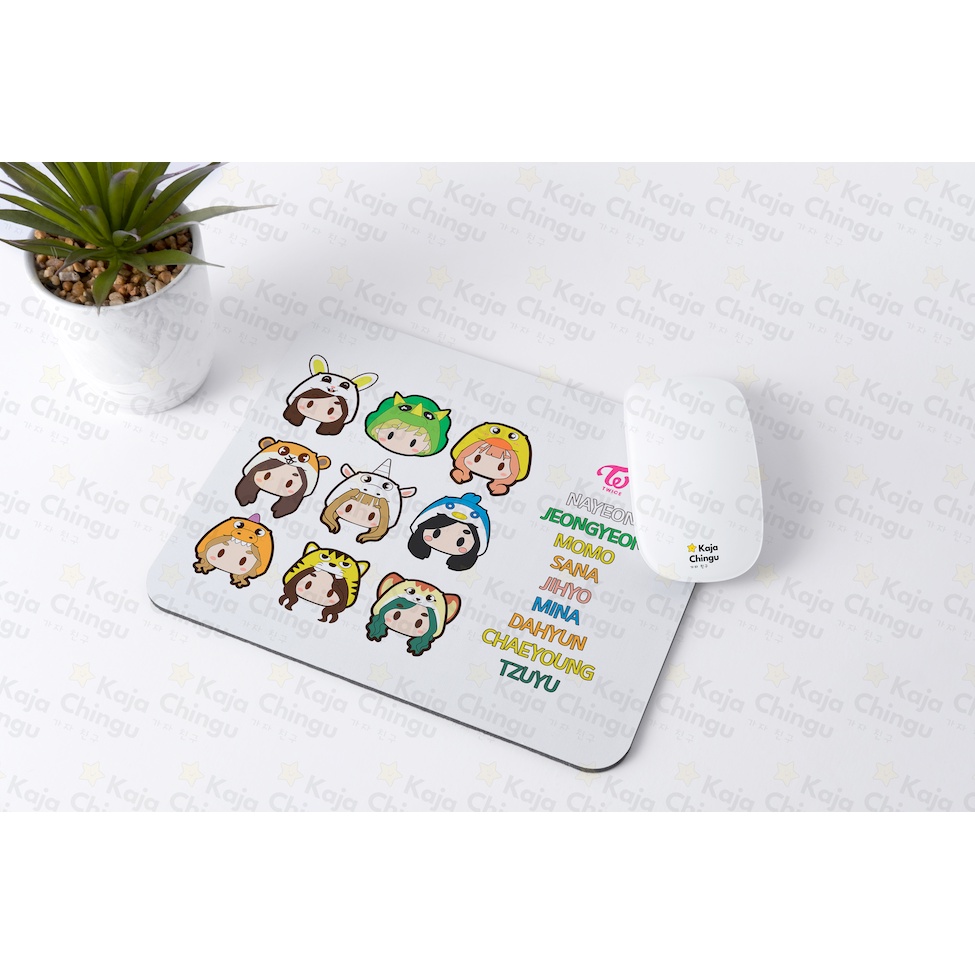 KPOP TWICE Chibi Mouse Pad SET A | 5mm thick | 8x7 in. | Shopee Philippines