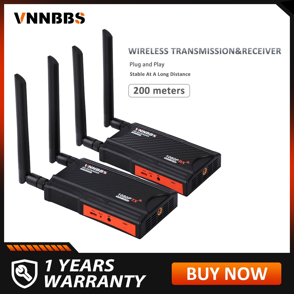 Wireless HDMI Extender Set 1080P Screen Sharing Switch 200m Wireless ...