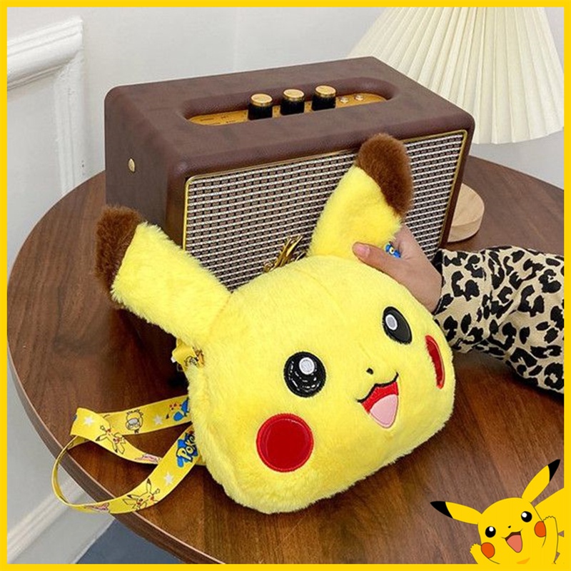 Pokemon Bag Kids Oblique Backpack One Shoulder Bag Saddle Bag Pikachu ...
