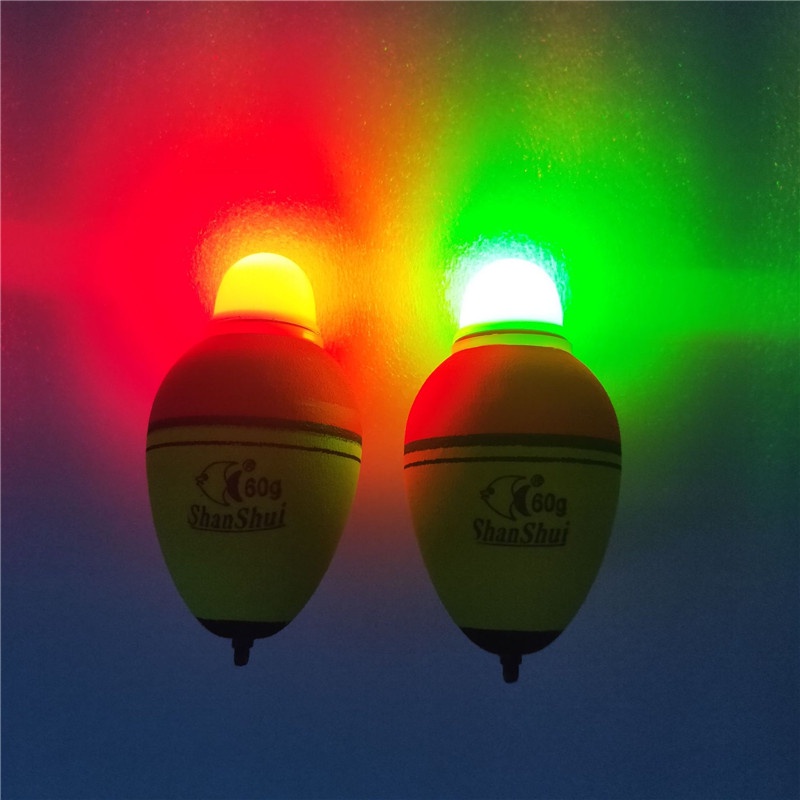 【Stock】Nano Fishing floats Electronic luminous Awa Big Belly Fishing ...