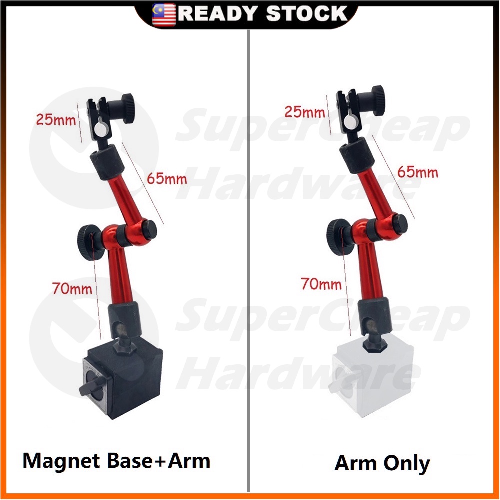 Universal Multi-Position Arm For Magnetic Base Indicator Holder Magnet ...