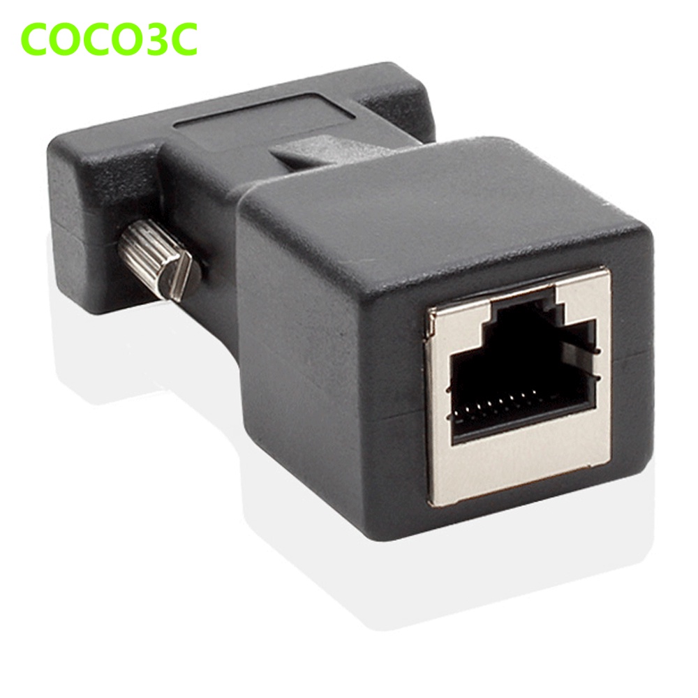DB15 VGA Video Female to RJ45 CAT5 CAT6 Female Connector Card VGA RGB ...