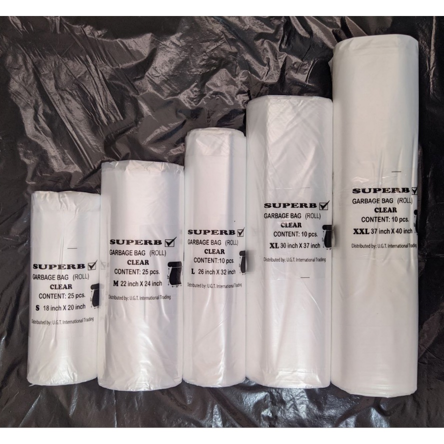 Garbage Bag Trash Bag Superb CLEAR | Shopee Philippines