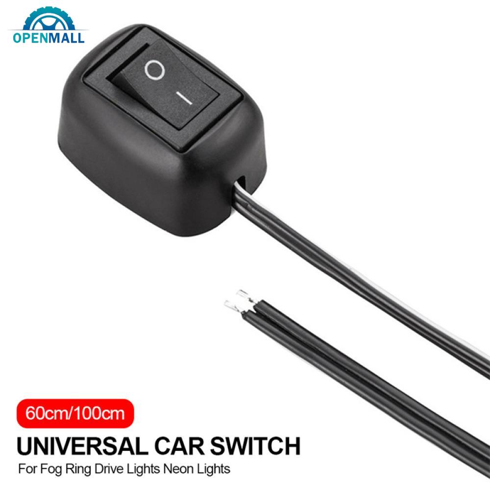 OM 60cm/100cm Universal Car Switch Paste Type Toggle Switch with Cable ...