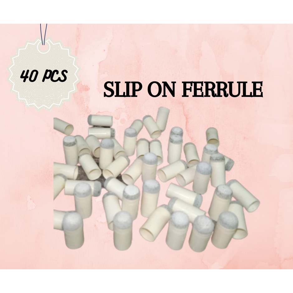 40 PCS SLIP ON FERRULE/SINGSING SA TAKO NG BILYARAN | Shopee Philippines