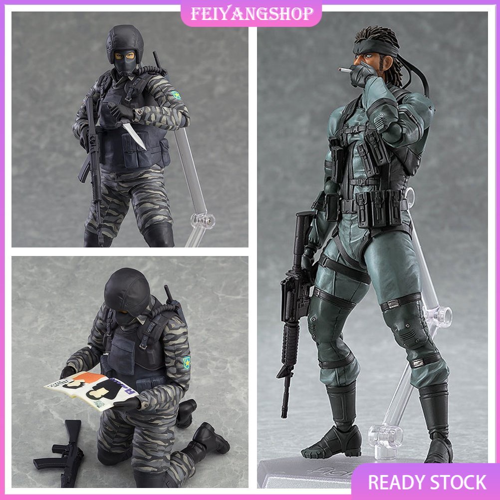15cm Figma 243# 298# MGS Snake Metal Gear Solid 2 Sons of Liberty ...