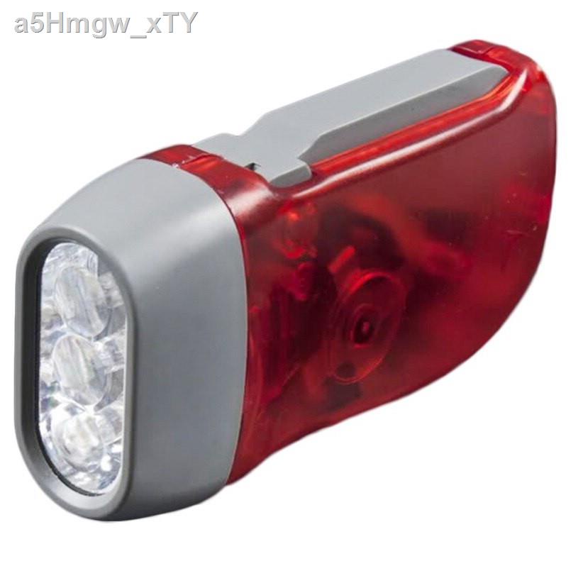 3 LED Hand Press Crank Flashlight Hand Pressure Type Flashlight(Selling ...