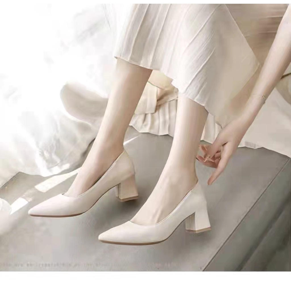 Pointed toe shoes women new Korean version of the wild princess shoes ...