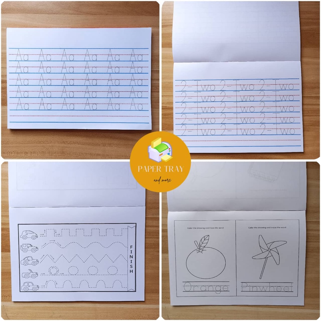 65 pages Activity Pad OR 50pages Tracing Pads-Alphabet, Numbers ...