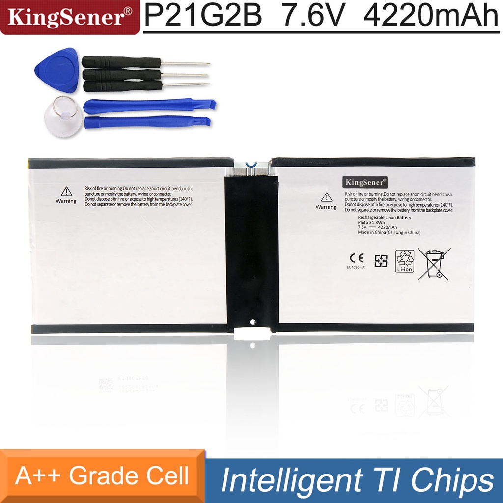 ~P21G2B Laptop Battery For Microsoft Surface RT 2 II RT2 1572 Tablet PC ...