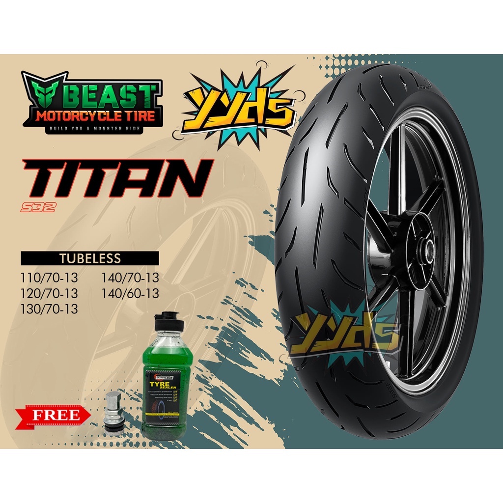 Beast Tire Blade/S31 Titan/S32 Tubeless 12-13" (Inches) Original ...
