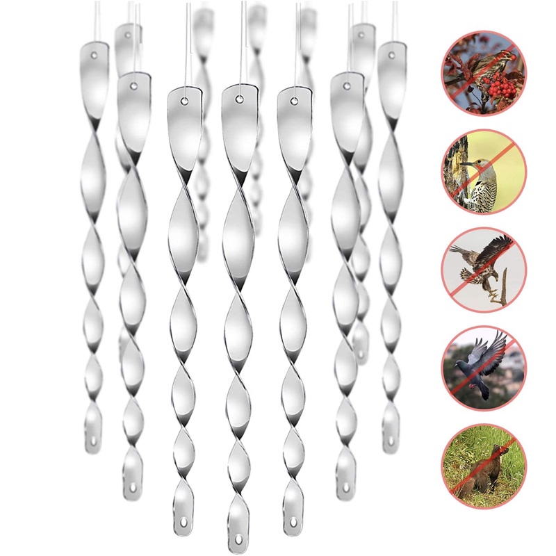 Bird Driving Stick Reflective Garden Bird Repellent Bird Scare ...