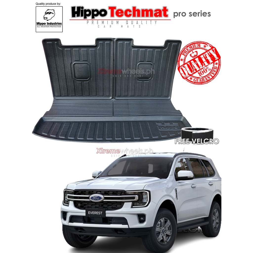 Everest 2023 to 2025 Pro Serries Full Cargo / Trunk tray only Hippo Techmat Deep Dish Matting ...