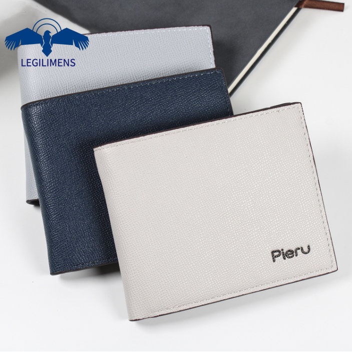 LEGILIMENS Original Short Men's Wallet Business Casual Palm Pattern Bi ...