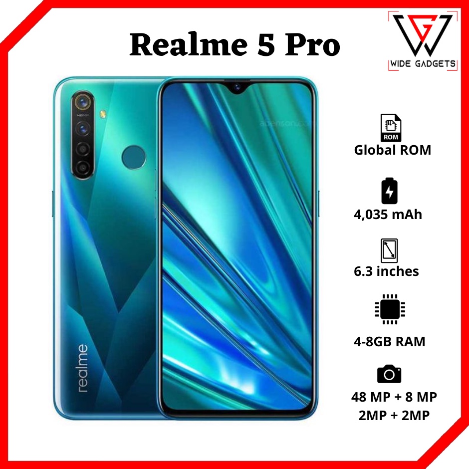 Realme 5 Pro Global Version 4GB RAM + 64GB ROM / Fingerprint Scanner ...