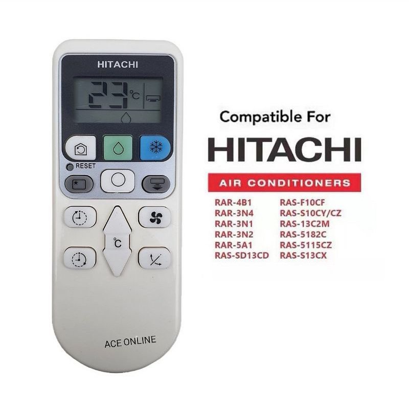 Hitachi air conditioner Remote control rar-3na | Shopee Philippines